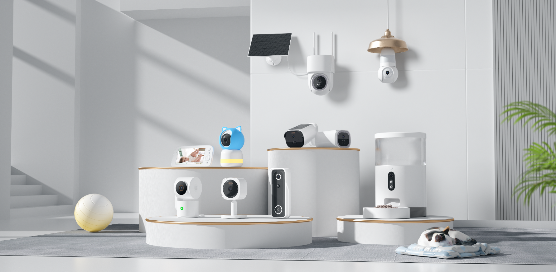 Wireless Ip Camera With 4mm Lens And Motion Detection White - China ...