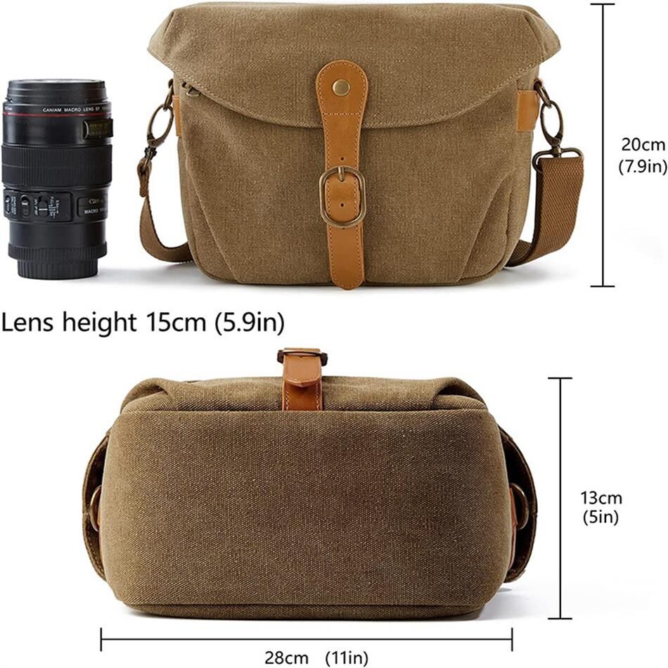 New Canvas Slr Digital Camera Bag Outdoor Leisure Portable Waterproof ...