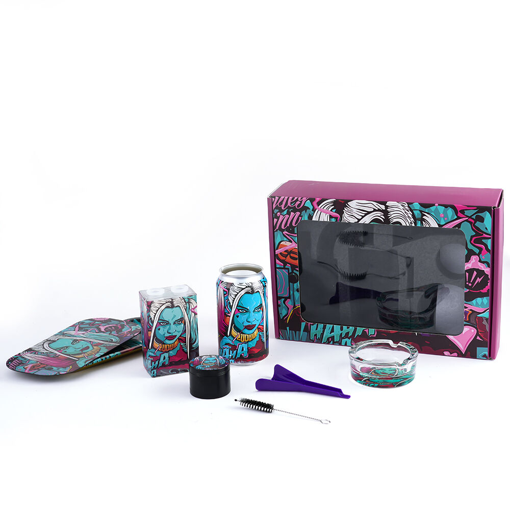 Factory Price Custom Logo Smoking Set Stash Cans With Juice Bong ...