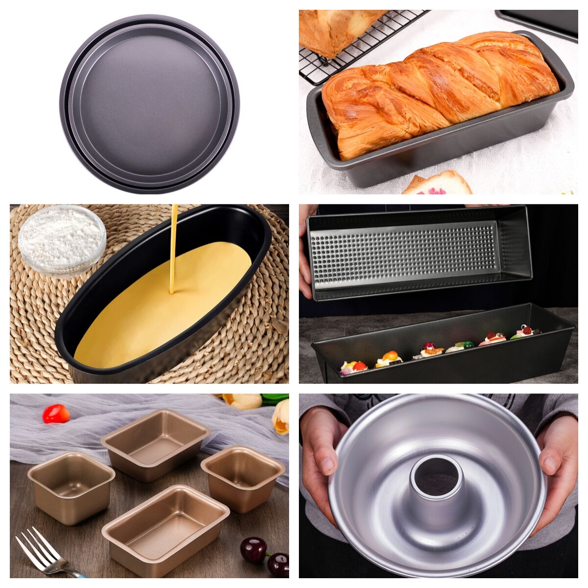 Rectangular 600*400mm Commercial Oven Baking Cake Bread Non-stick ...