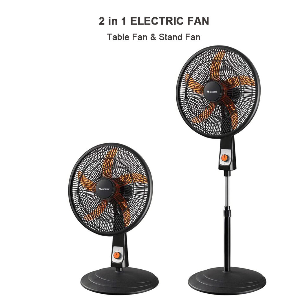 Factory Wholesale 18 Inch Cheap Model 2-in-1 Stand Fan Plastic With ...