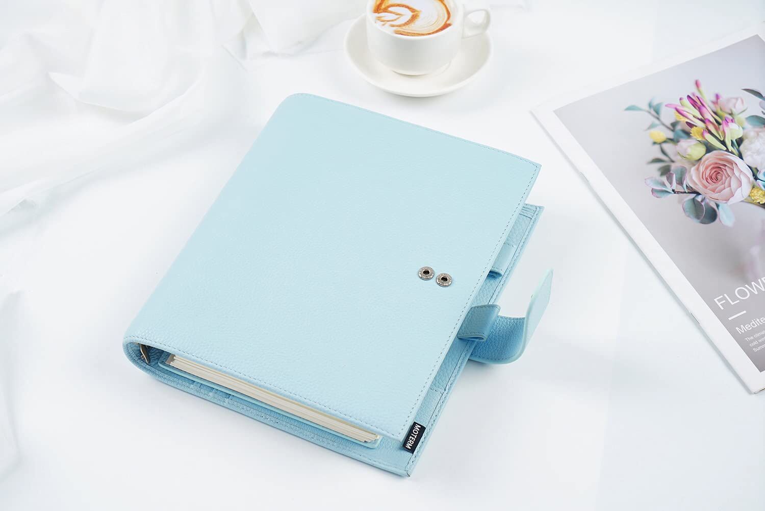 New Arrival Notebook Binder Blue 3 Ring Notebook A5 B5 Leather Ring ...