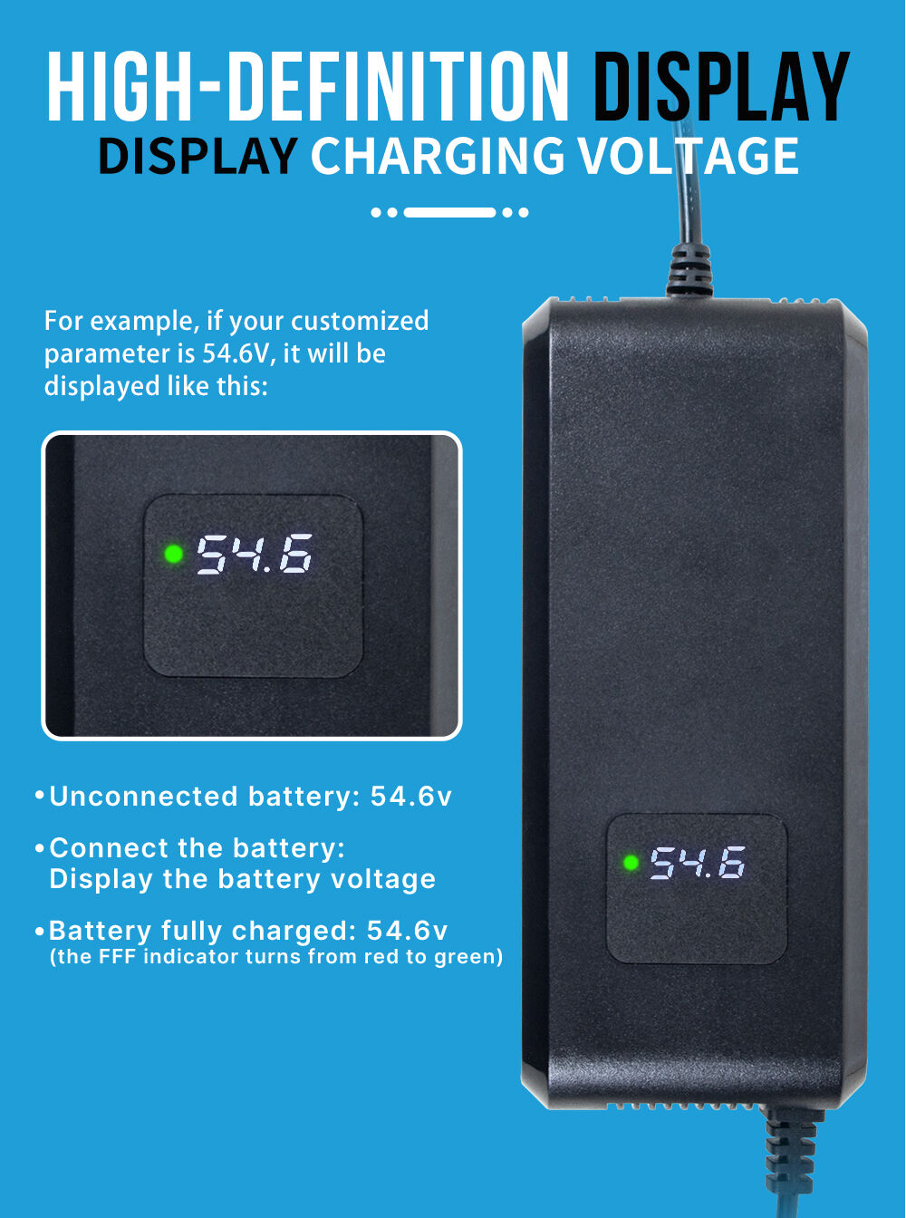 Au/eu/uk/us Plug 60v Lithium Battery Charger With Xlr/gx16-3/terminal ...