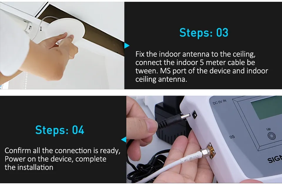 Dual Band 900/1800mhz Mobile Phone Signal Repeater Amplifier Booster ...