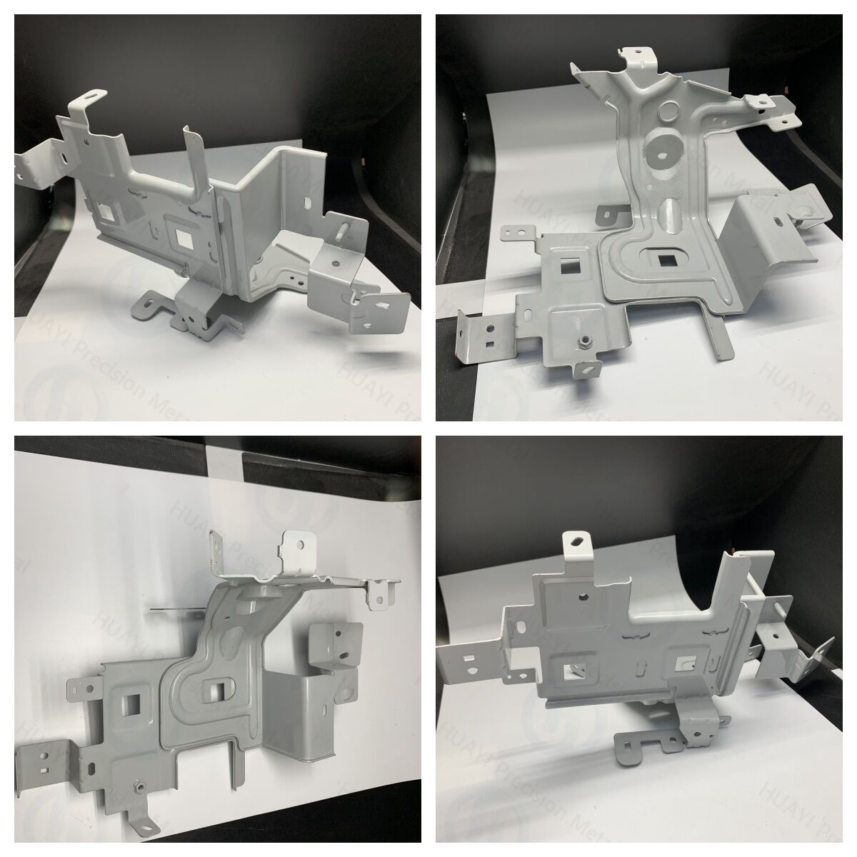 Oem Custom Sheet Metal Parts Stainless Steel Parts With Powder Coating Gray Laser Cutting ...