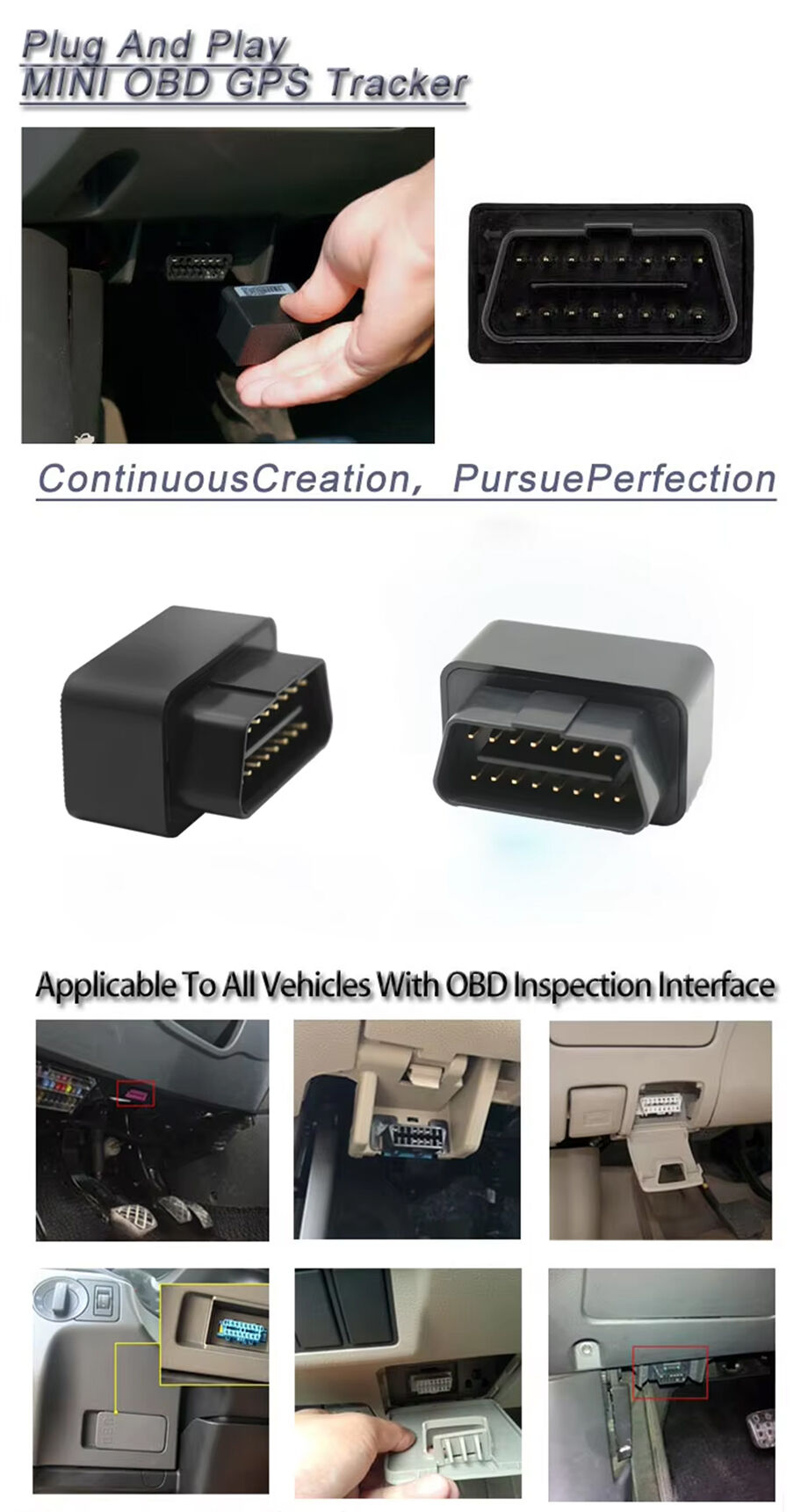 Factory Direct High Quality China Wholesale Plug And Play Obd Ii Qh302r Mini Smart Gps Tracker ...