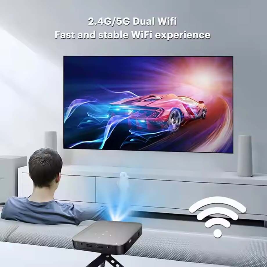 Smart Android Mini Pocket Projector Led Dlp Portable Wifi Beamer For ...