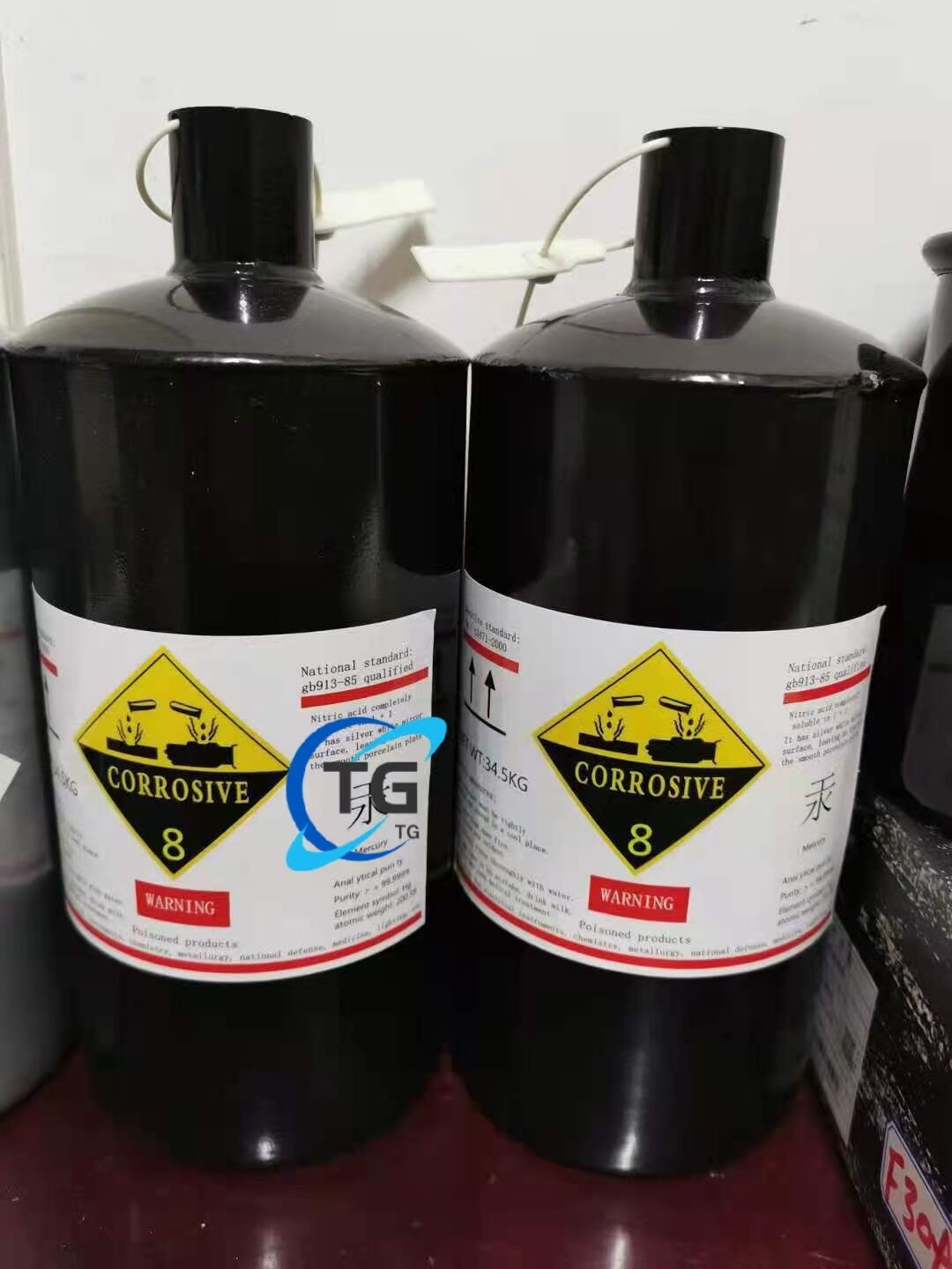 Bulk Buy China Wholesale Mercury-silver Liquid Metal Can 34.5kg ...