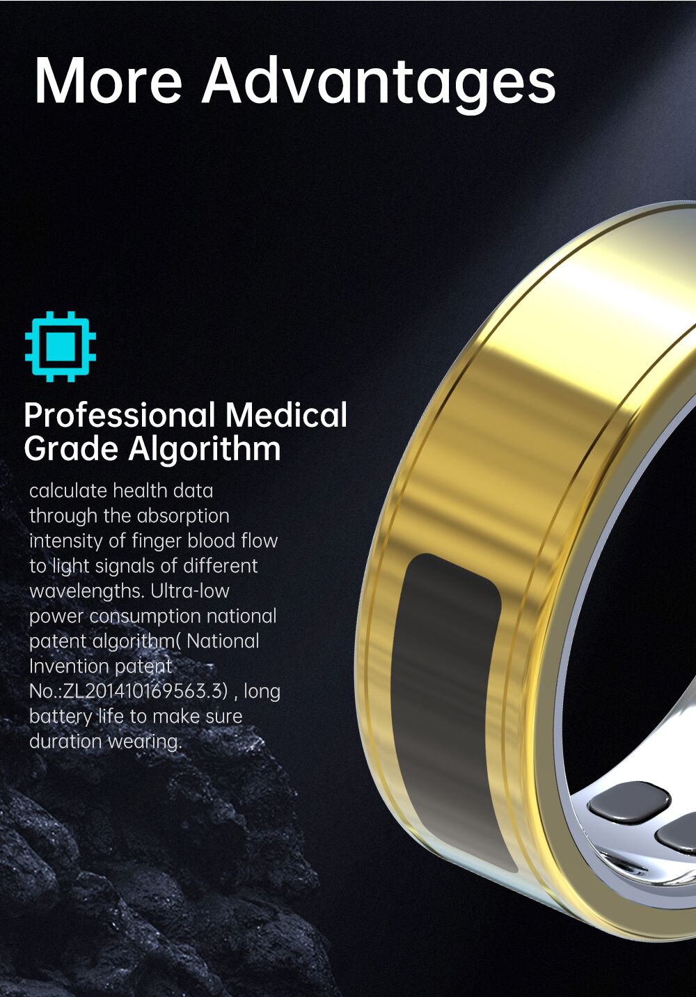 Wholesales Smart Ring Health Tracker Mobile Phone Bt Connection ...