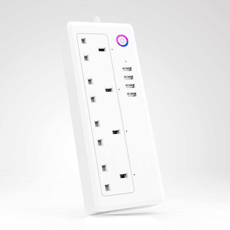 Ci-tech Tuya Uk 13a Wifi Smart Remote Control Power Strip With 4 Ac ...
