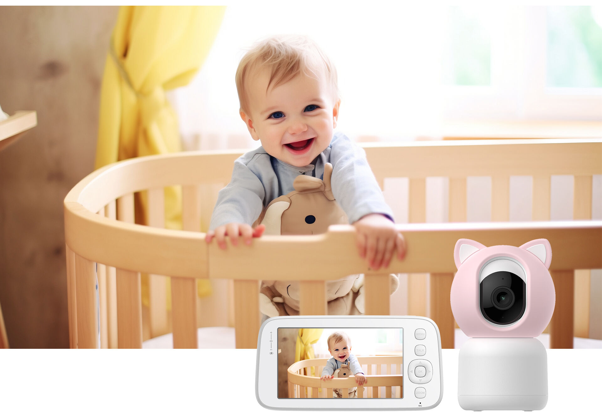 2k 3mp Indoor Pan/tilt Security Camera,ideal For Baby Monitor/pet ...