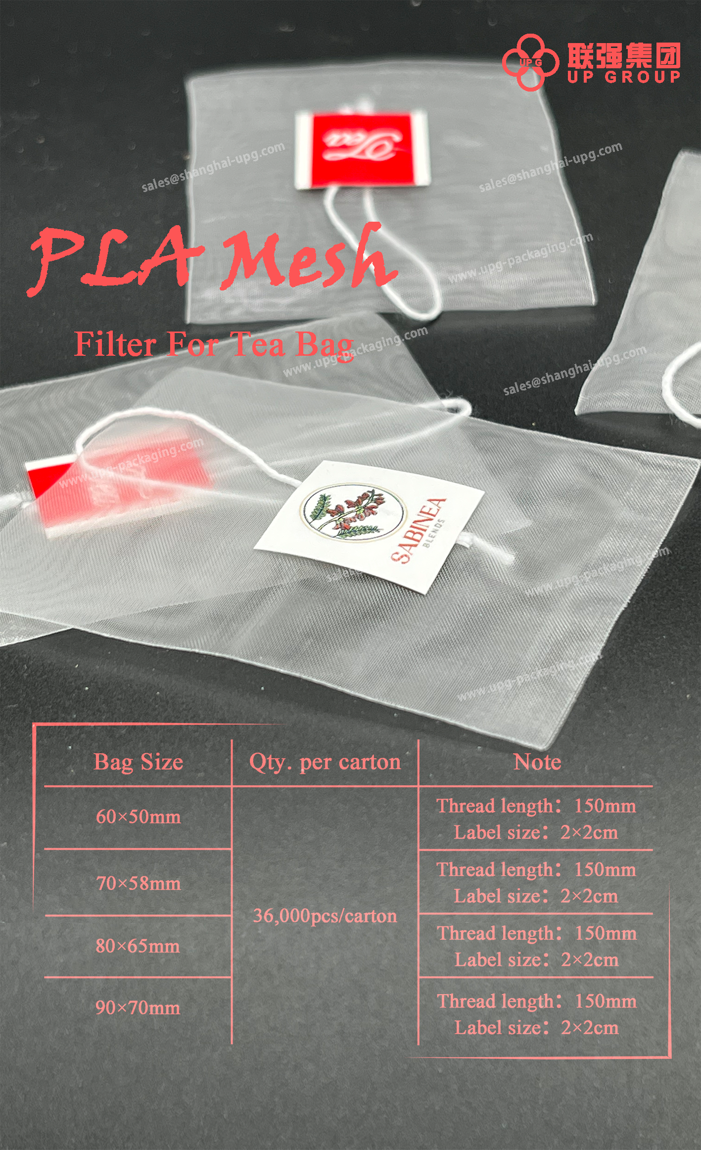 Pla Soilon Filter For Pyramid Tea Bag With Tea Powder, Flower Tea ...
