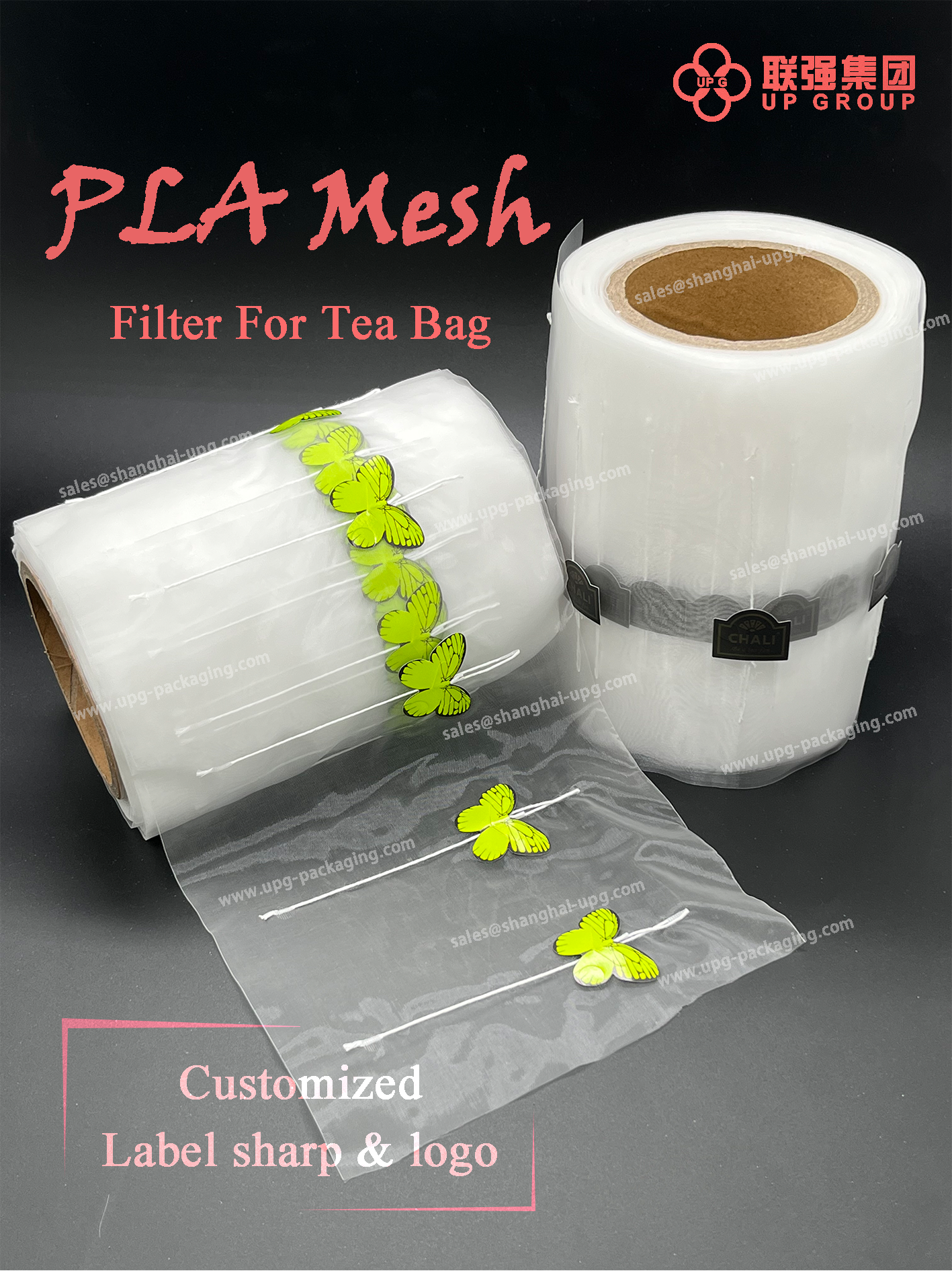 Pla Soilon Filter For Pyramid Tea Bag With Tea Powder, Flower Tea ...