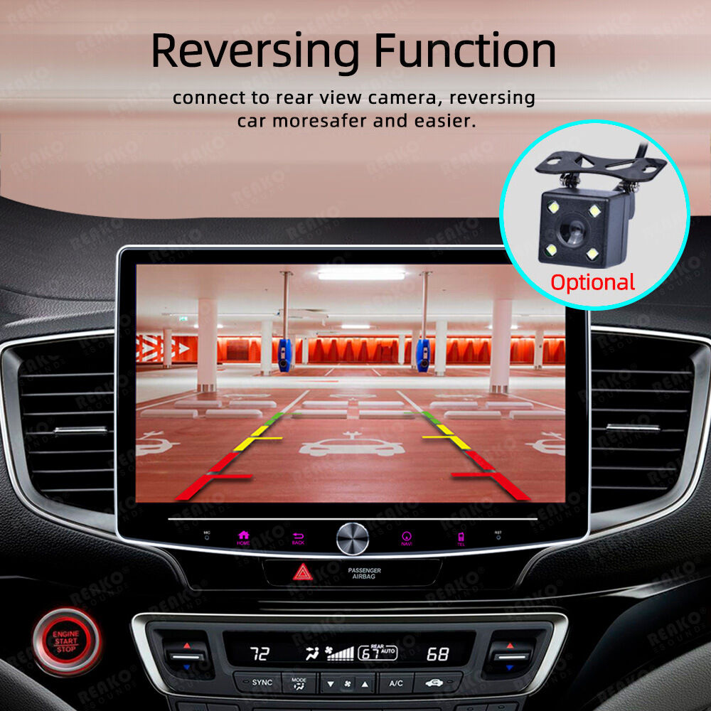 10 Inch Rotating Car Navigation Dash Cam Android Multimedia Player Carplay Mobile Phone ...
