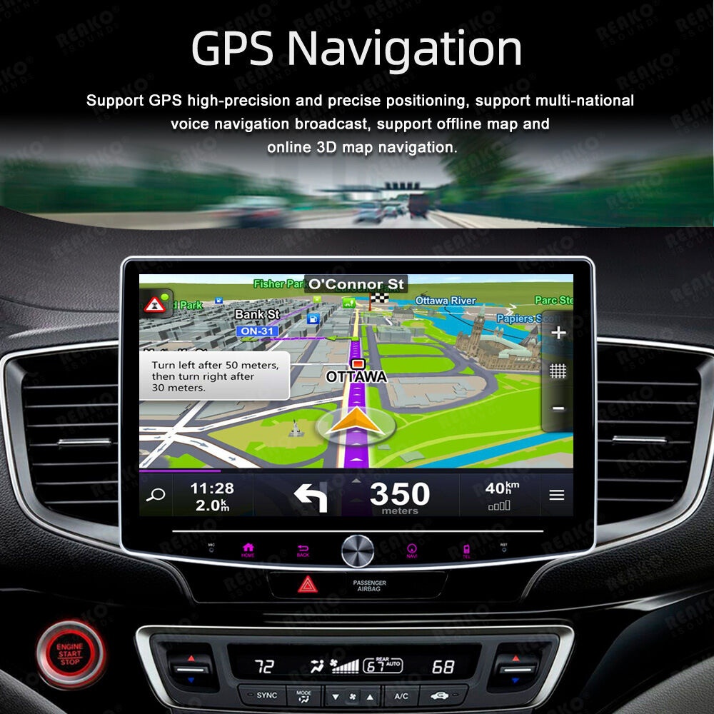 10 Inch Rotating Car Navigation Dash Cam Android Multimedia Player Carplay Mobile Phone ...