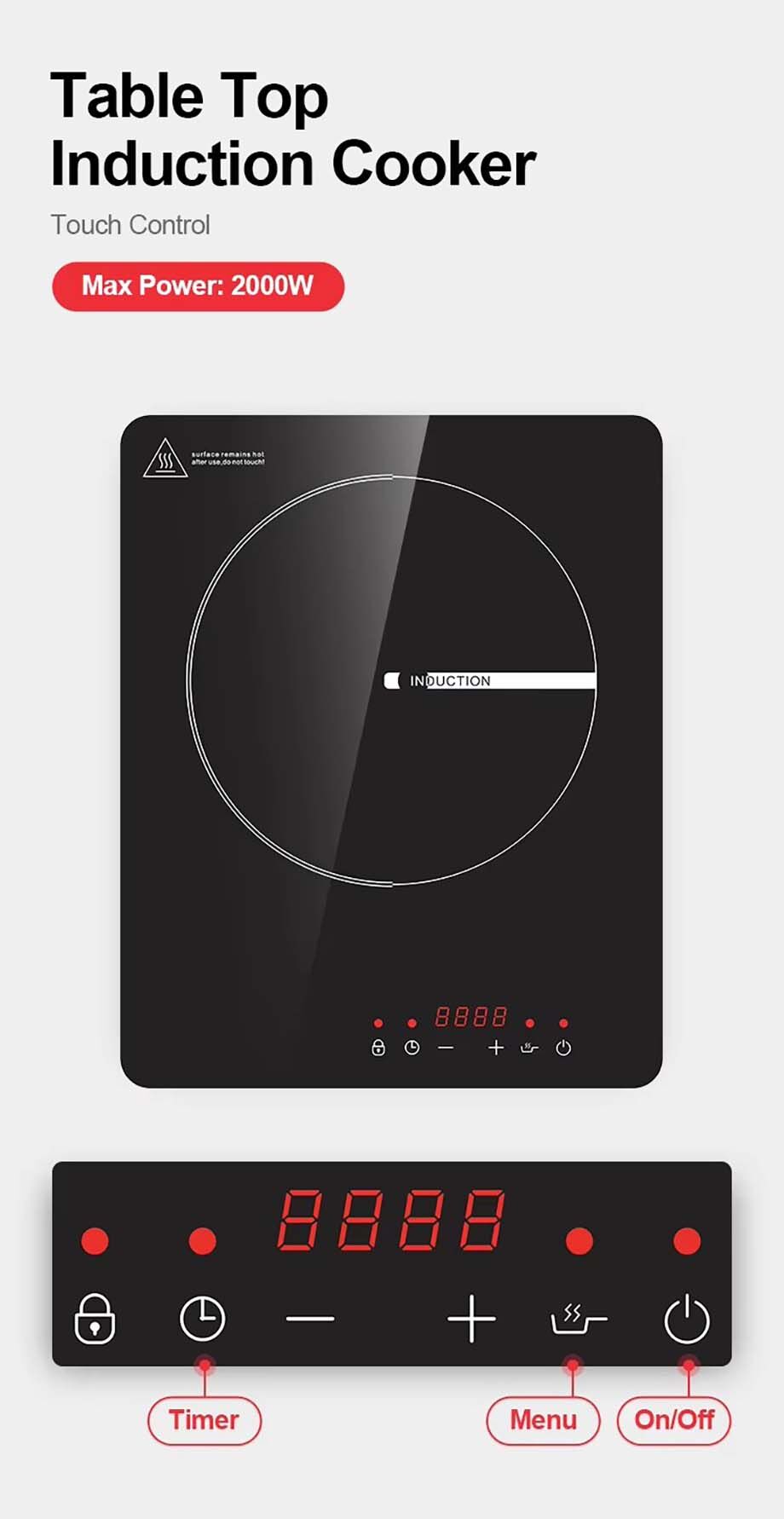 Factory Direct High Quality China Wholesale High Quality Induction Hob ...