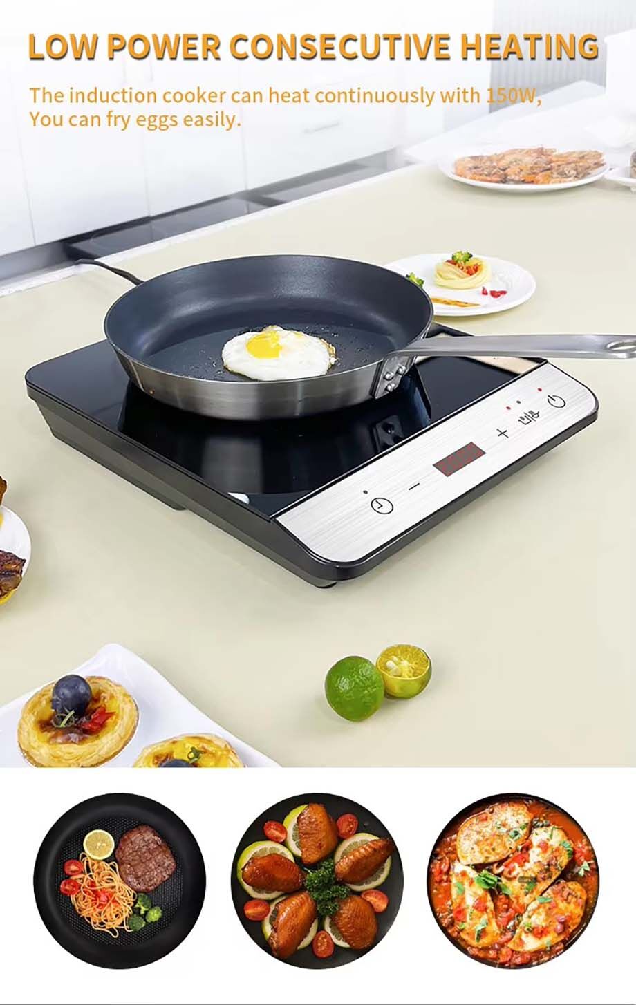 Classic Design Touch Control Home Used 2000w Single Induction Cooker ...