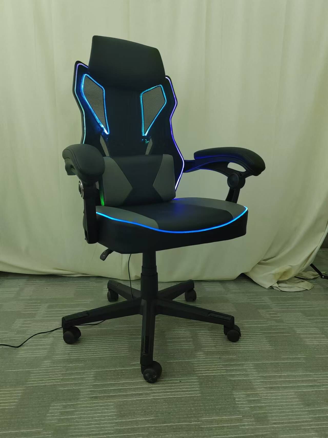 Mesh Backrest Gaming Chair Wholesale Custom Modern Rgb Led Ergonomic ...