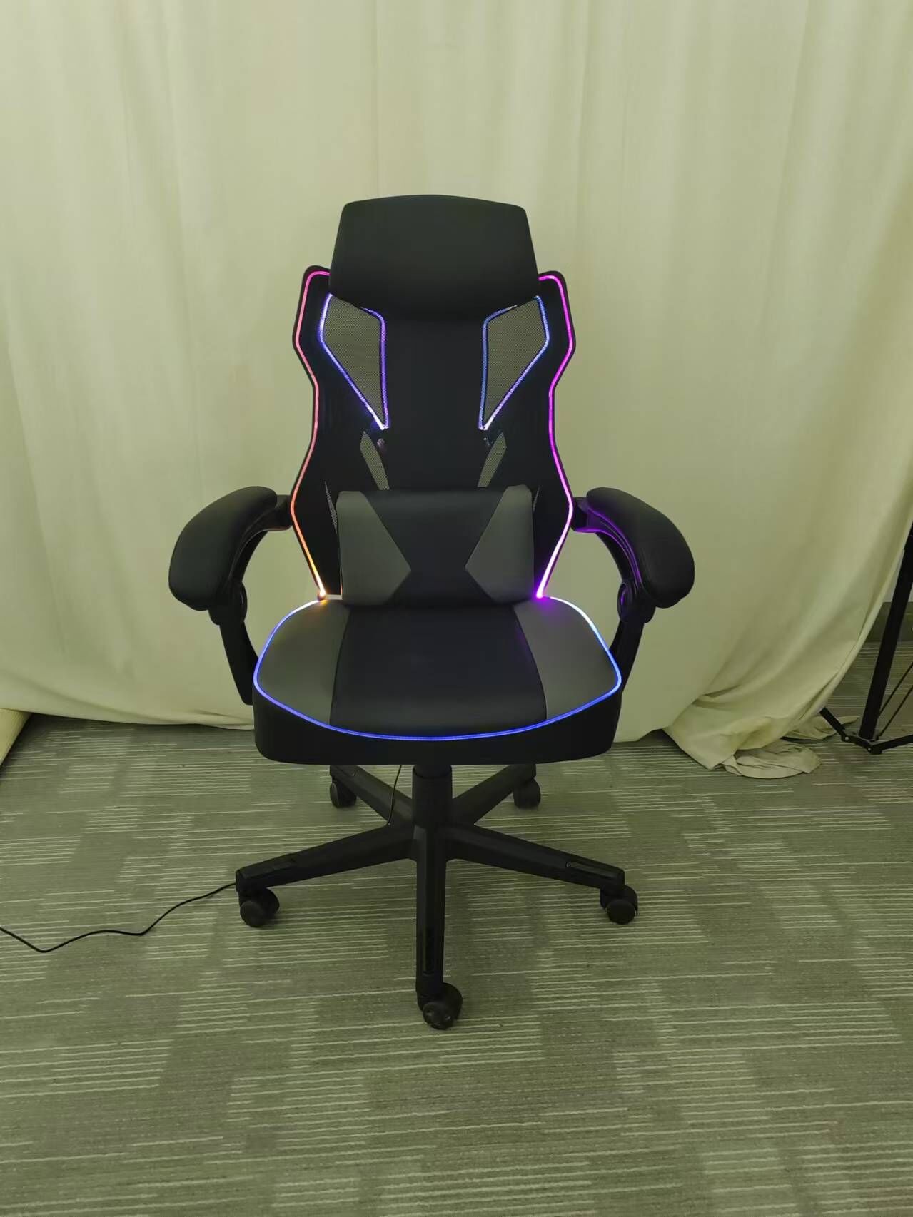 Mesh Backrest Gaming Chair Wholesale Custom Modern Rgb Led Ergonomic ...