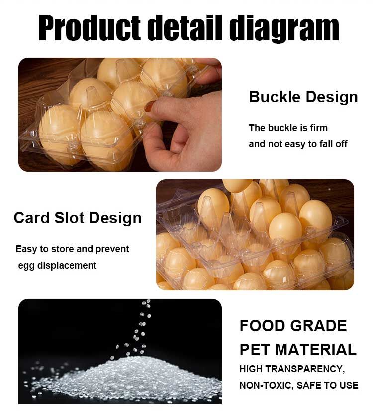New Arrival Biodegradable Packaging 30 Chicken Egg Tray Plastic Egg ...