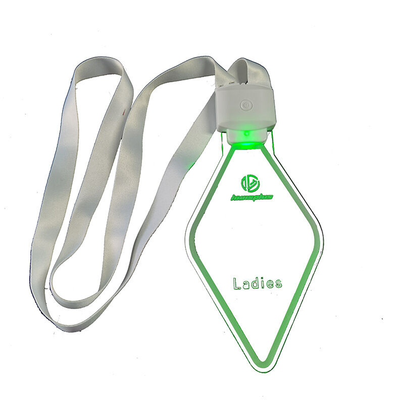 Led Luminous Acrylic Hang Tags Led Luminous Badge, Acrylic Customized ...