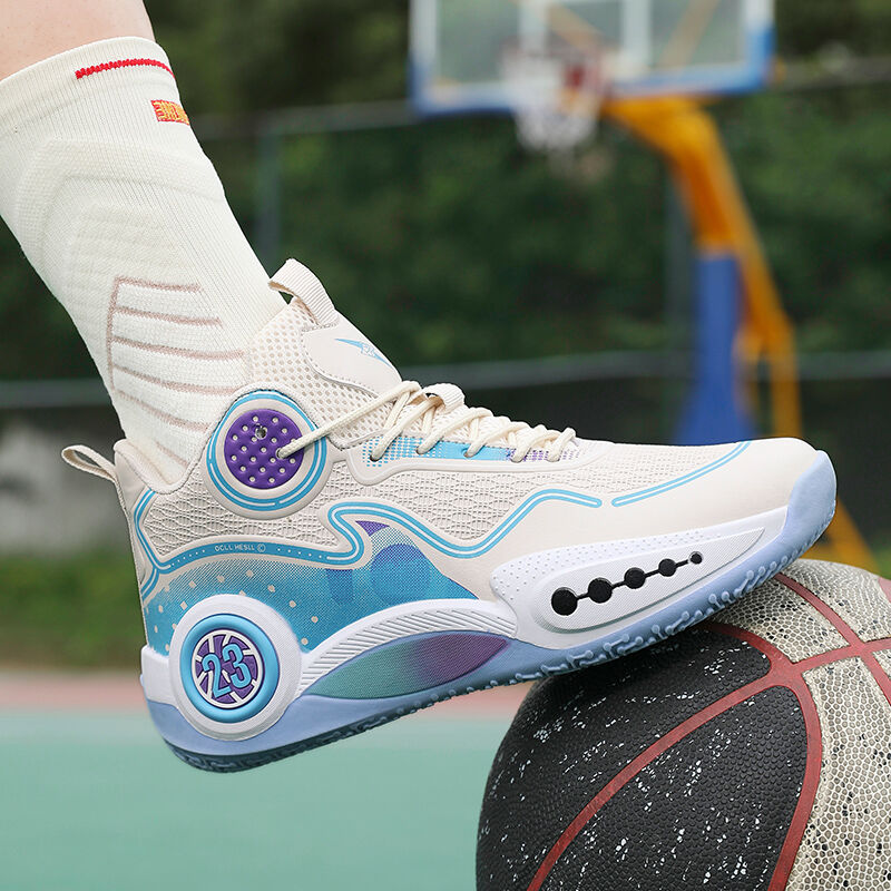 New Arrival Couple Leather Upper Basketball Shoes Non-slip Athletic ...