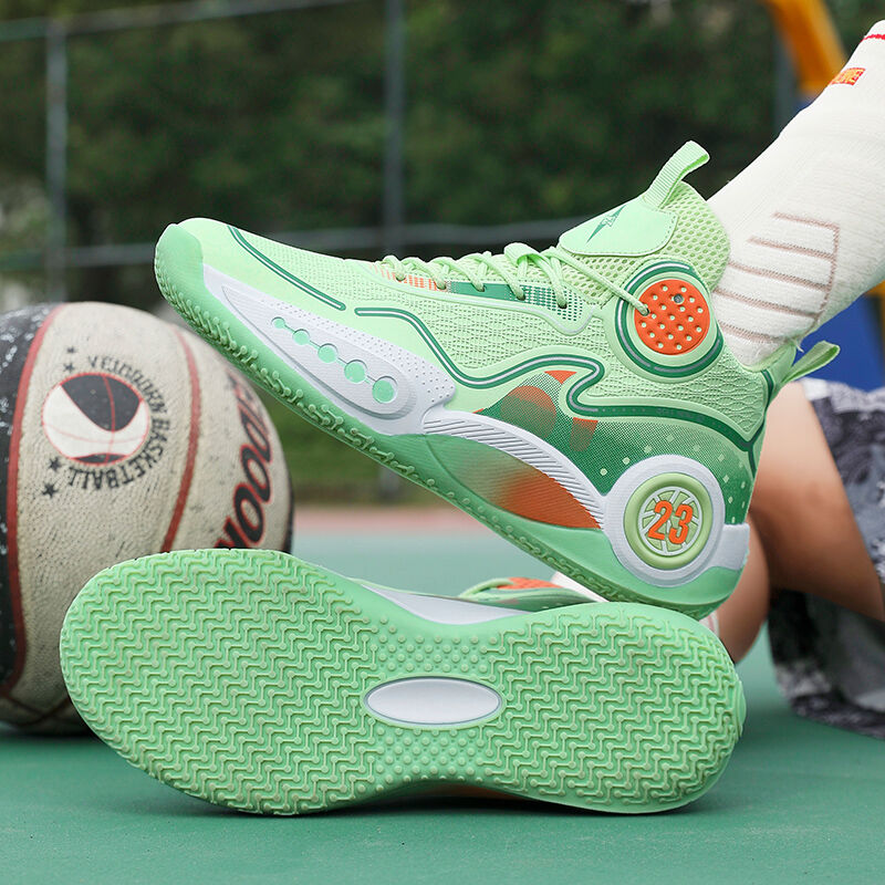New Arrival Couple Leather Upper Basketball Shoes Non-slip Athletic ...