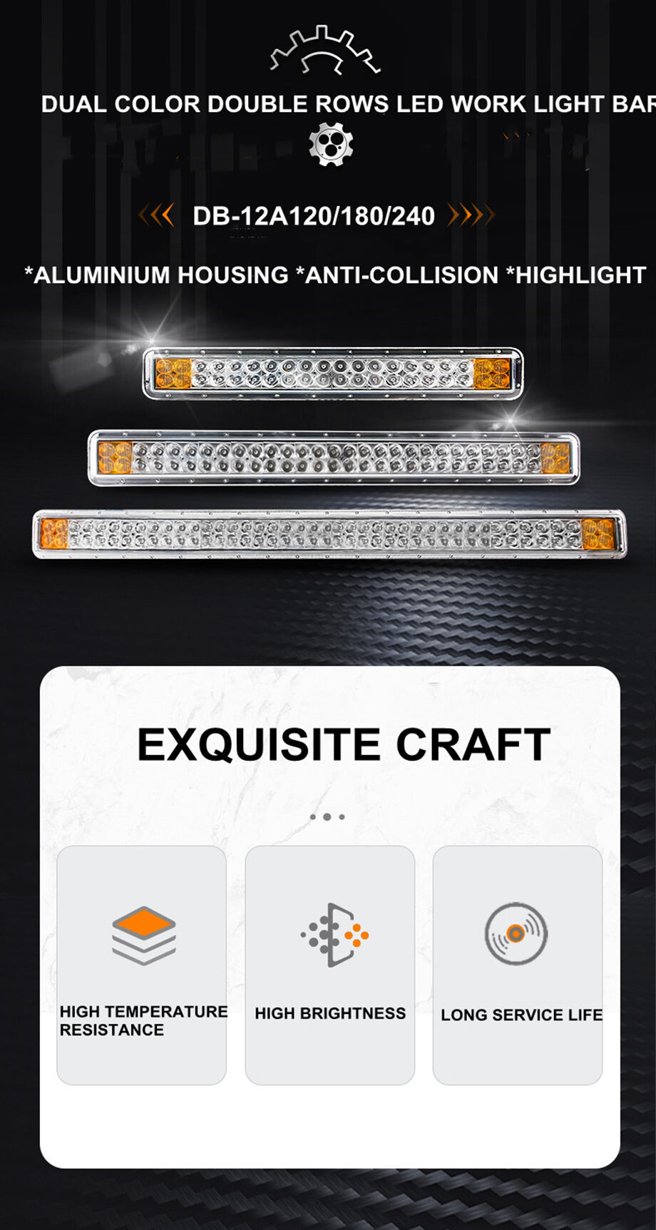 Deba 240 Watt Wholesale 4x4 Off Road Driving Work Light Amber White ...