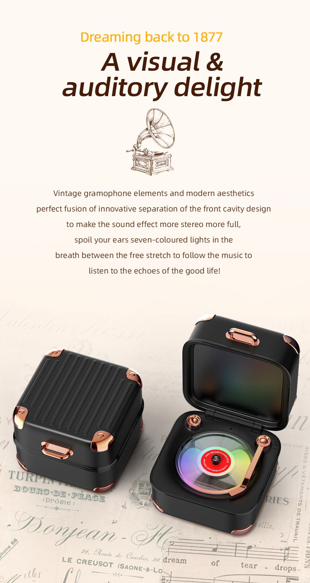 Boxy Wireless Portable Speaker Superior Audio Quality Long Battery Life ...