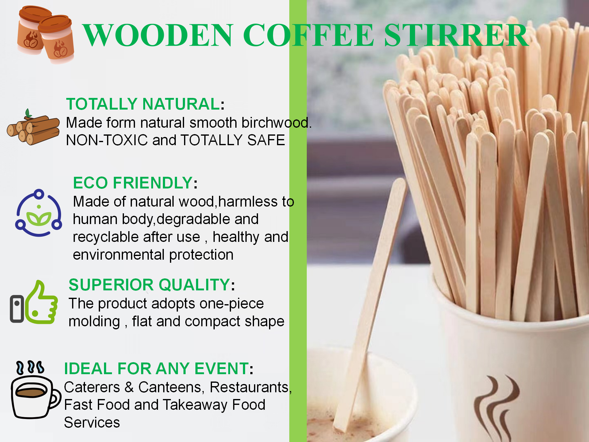 Food Using Disposable Eco Friendly Degradable Good Quality China Coffee ...