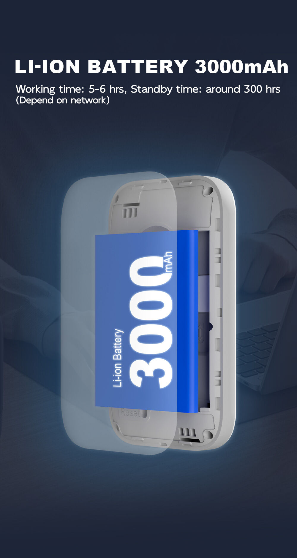 3000mah 4g 5g Wireless Router Screen Mifis Mobile Wifi Router Oem ...