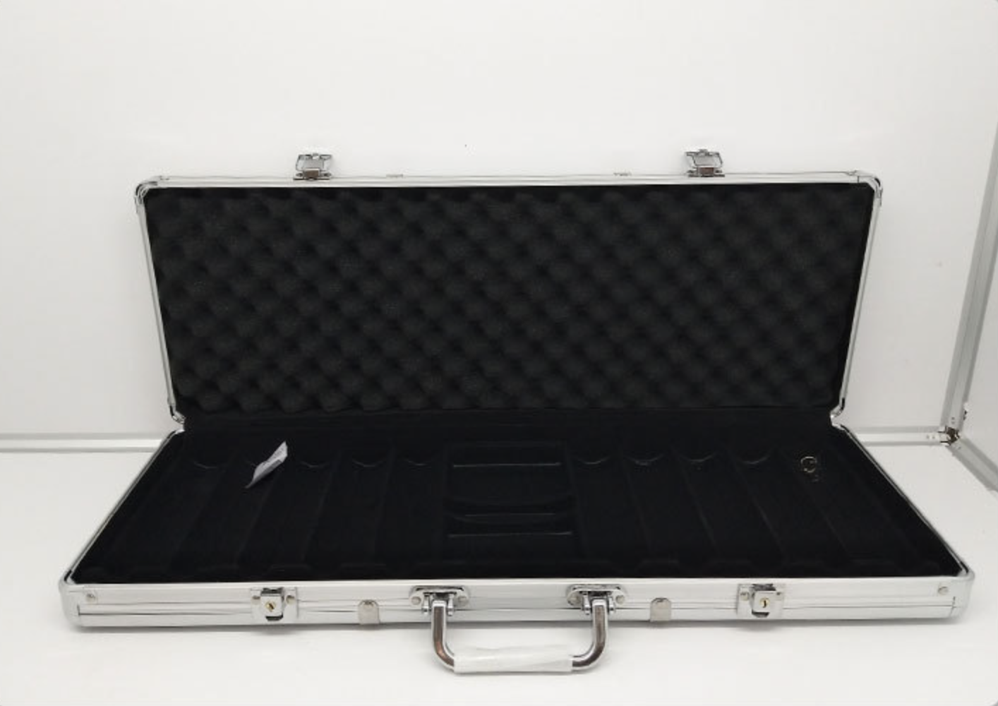 Oem Silver Aluminum Poker Chip Case Poker Chip Holder Empty Aluminum ...