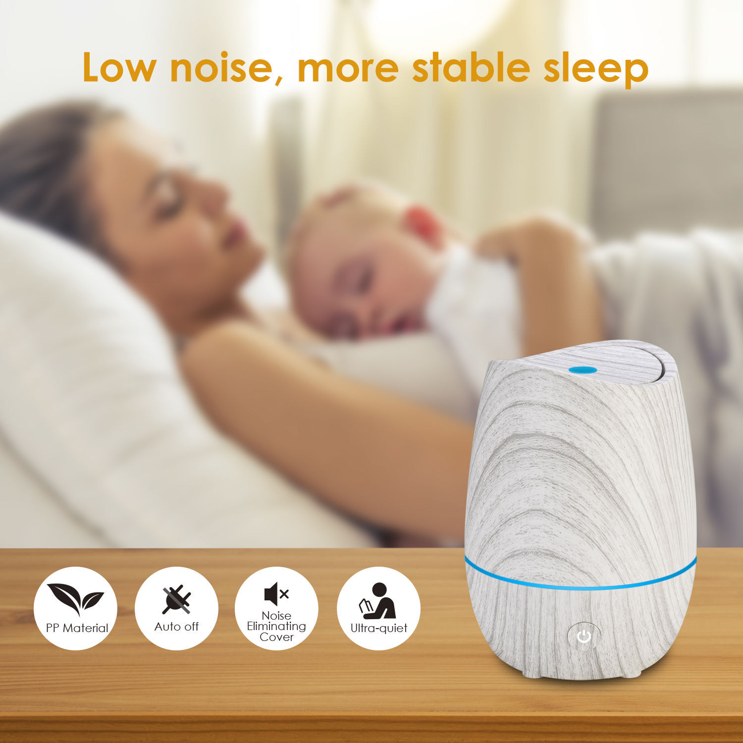 New Arrival Portable Cold Fog Air Smart Ultrasonic Wooden Aroma ...
