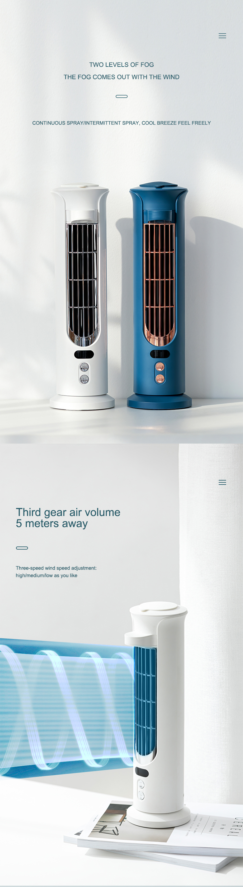 Bulk Buy China Wholesale Portable Usb Rechargeable Cooling Tower Fan ...