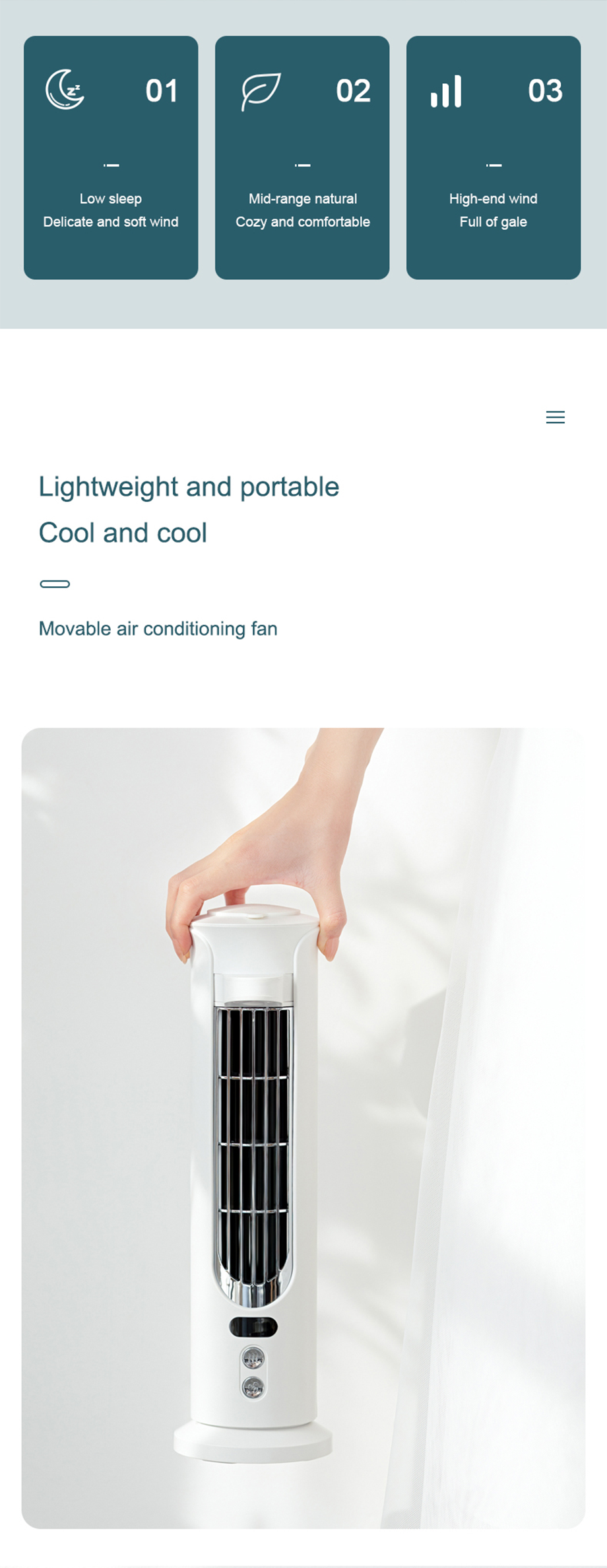 Bulk Buy China Wholesale Portable Usb Rechargeable Cooling Tower Fan ...