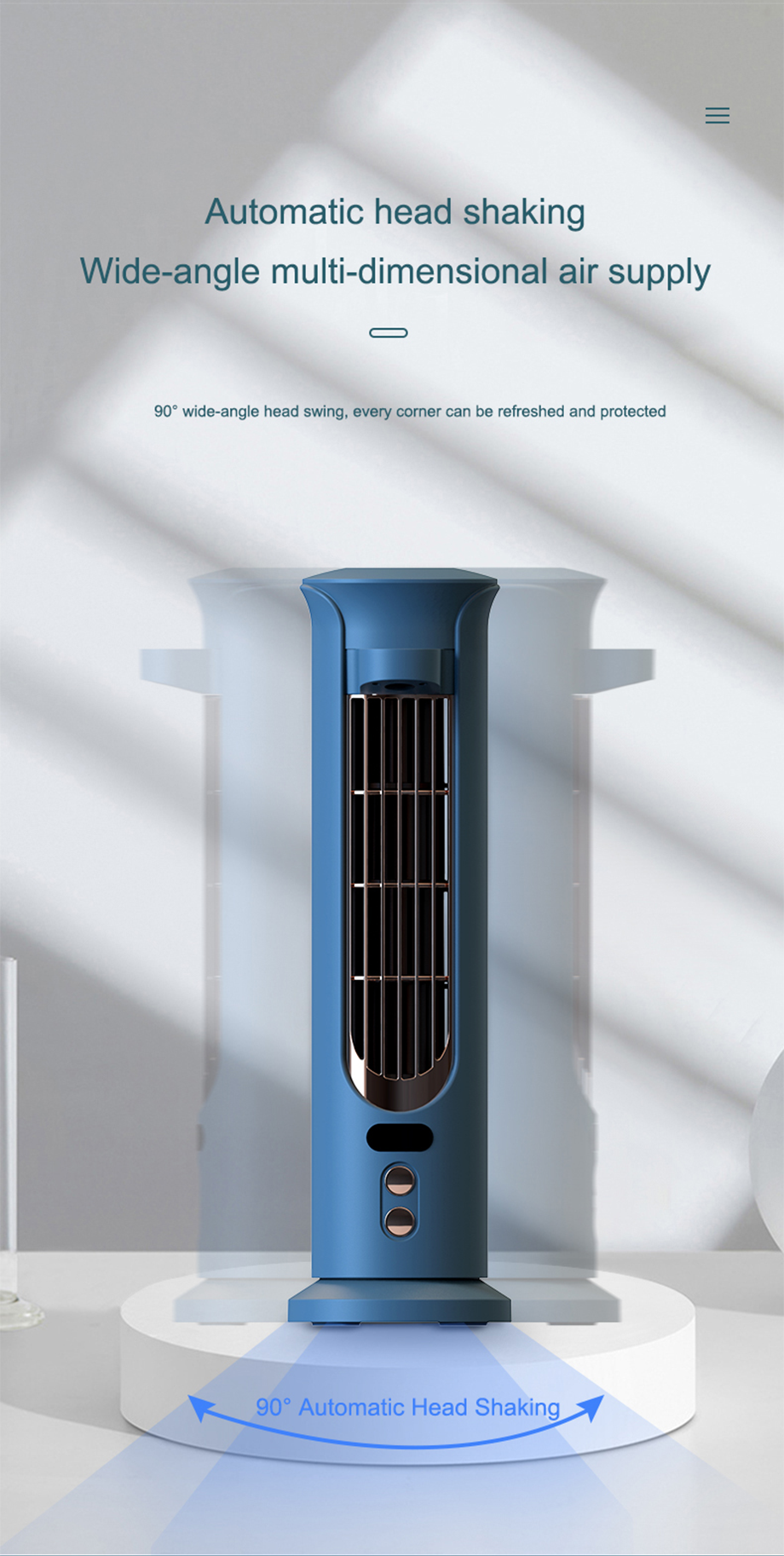 Bulk Buy China Wholesale Portable Usb Rechargeable Cooling Tower Fan ...