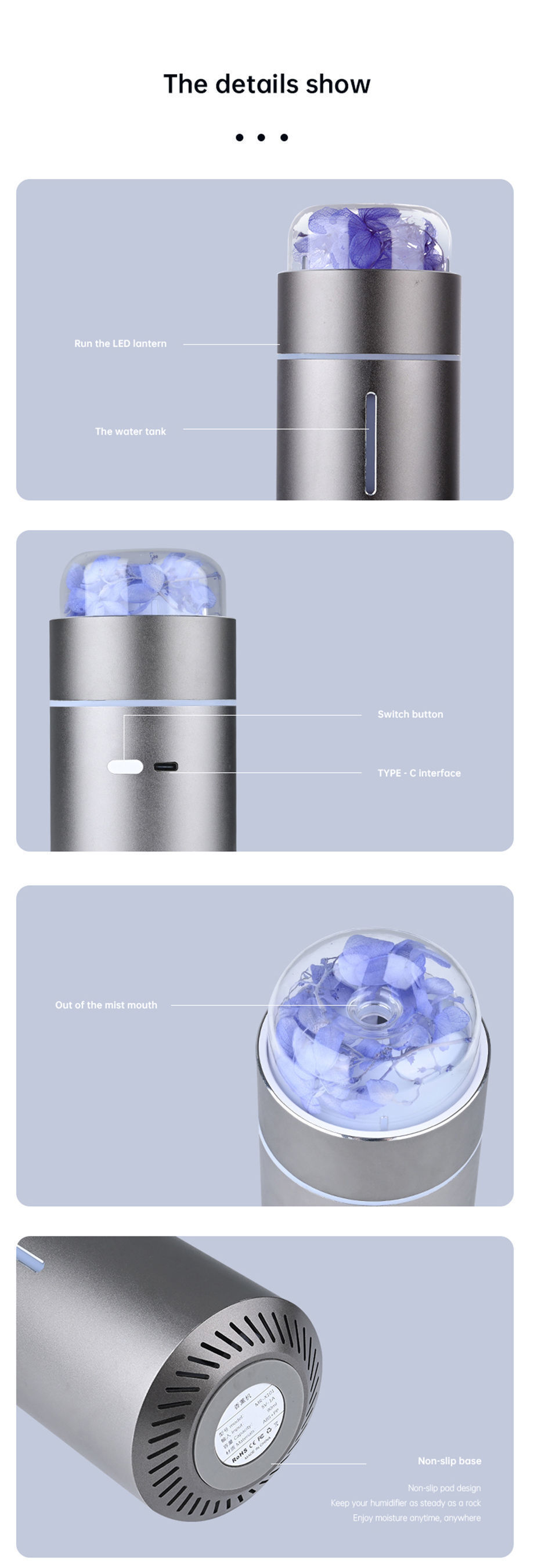 Modern Ultrasonic Fragrance Diffuser High Quality Flower Silent ...