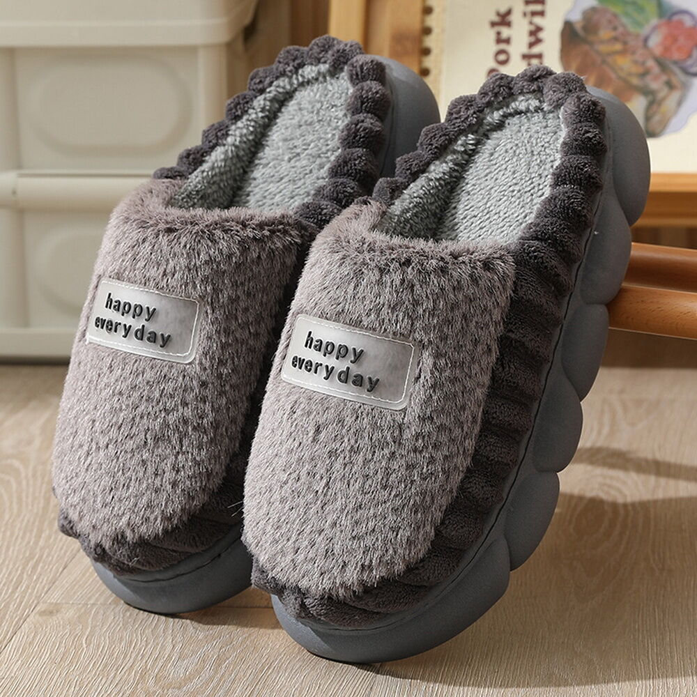 Men's Winter Cotton Slippers Thick Soled Home Thick Warm High-quality ...