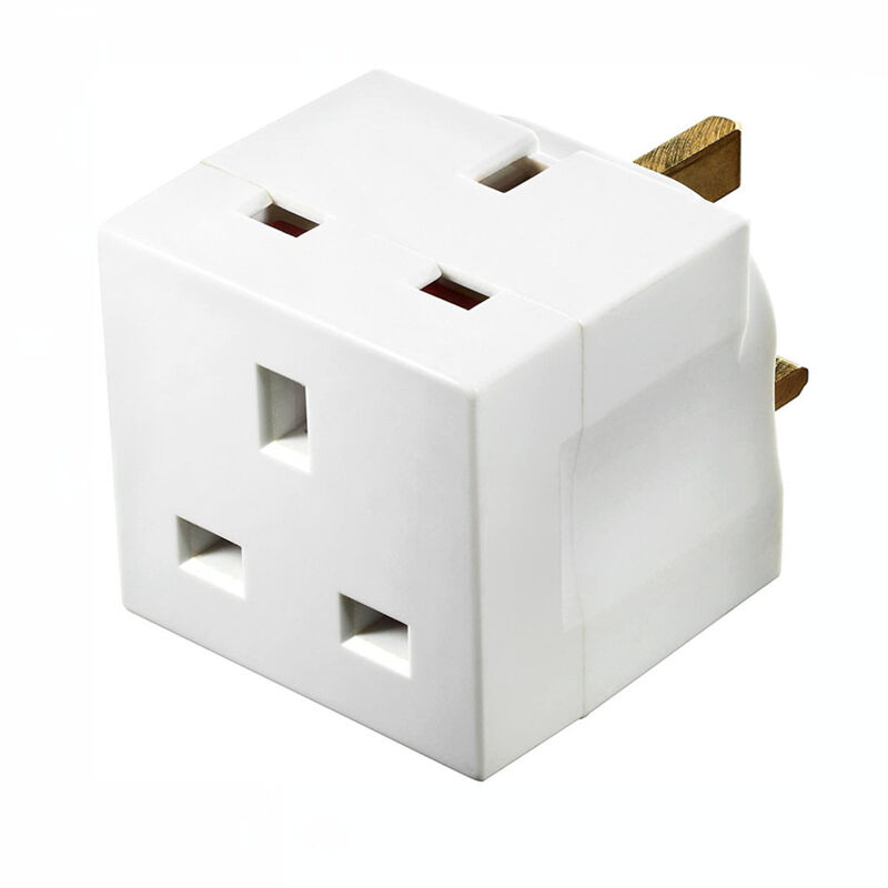 Uk 2 Sockets 3 Pin Power Adapter 13a Multi Wall Plug $1.2 - Wholesale ...