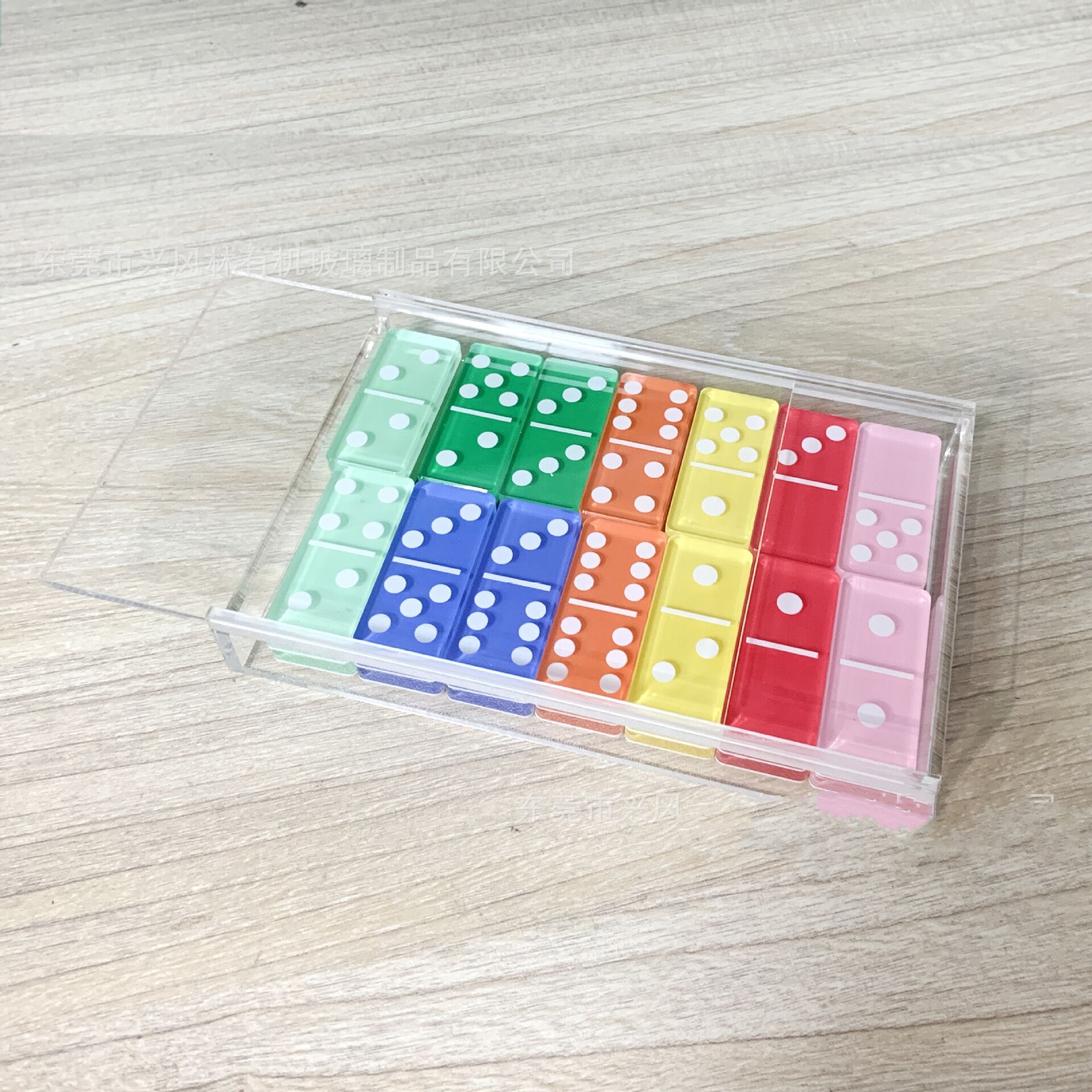 Acrylic Dominos Games Premium Double 6 Domino Set For Adult Home ...