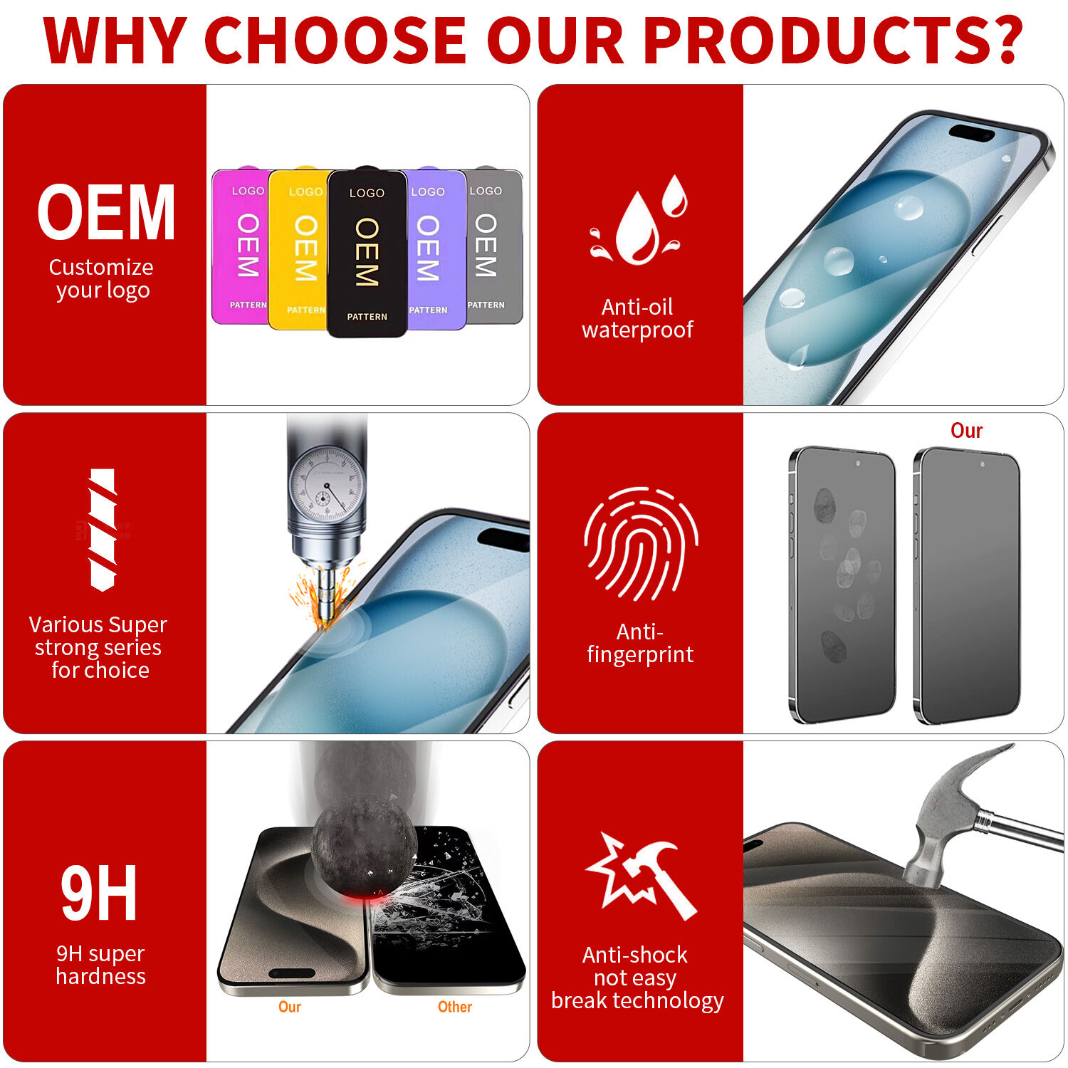 3x Tempered Glass Screen Protector Dust-free Film Unbreakable Glass ...