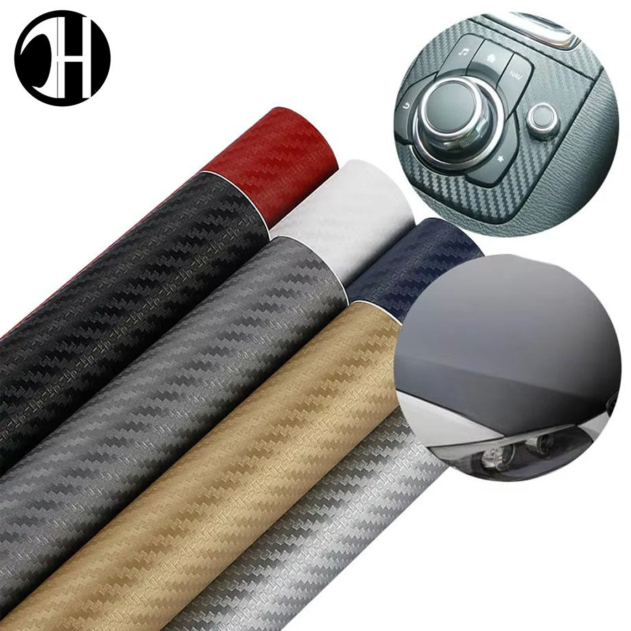 New 127 * 30cm Car Carbon Fiber Stickers Color Change Carbon Fiber ...