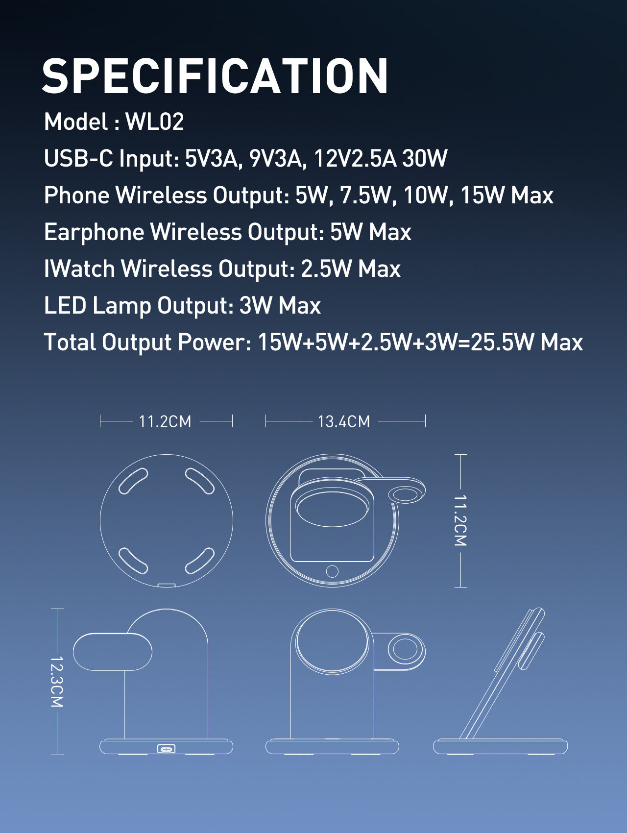 Ldnio Wl02 5 In 1 Fast Wireless Charger 15w Wireless Charging Stand For ...