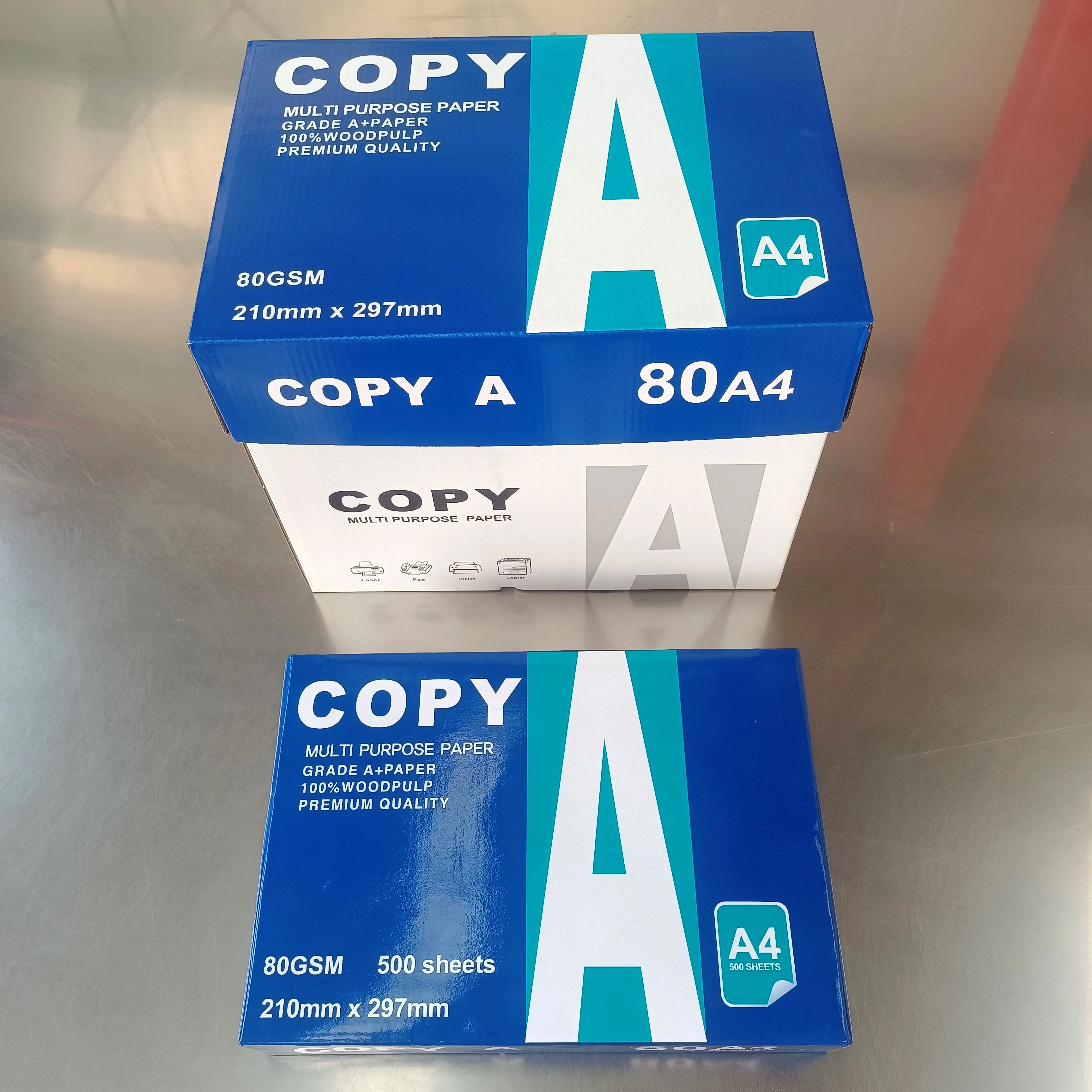 Hot Sale 70gsm 75gsm 80gsm A4 Paper 8000 Ream Copy Paper Printing Paper ...