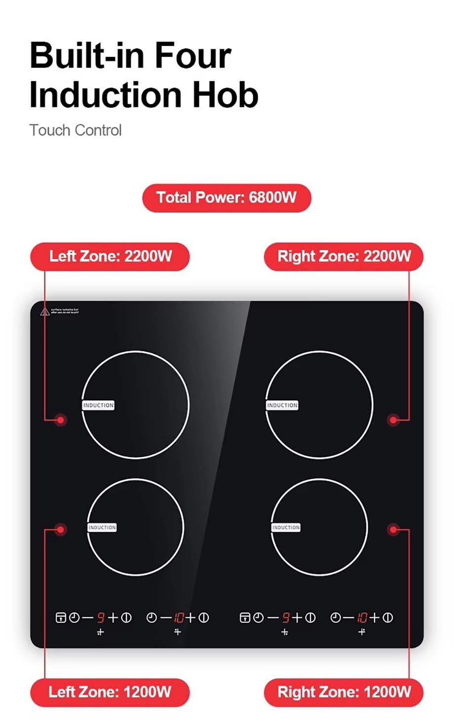 Commercial Household Built-in Induction Cook Stove - Buy China ...