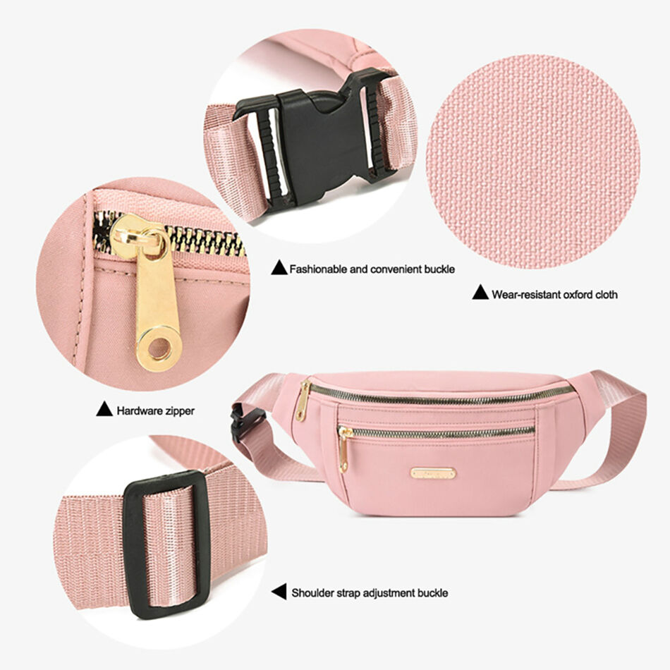 Wholesale Bsci Factory Black Nylon Unisex Sports Waist Bag Running ...