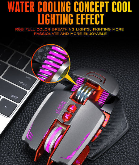 Newest Design V9 Custom Gaming Mouse Rgb Backlight Gamer Mouse Wired ...