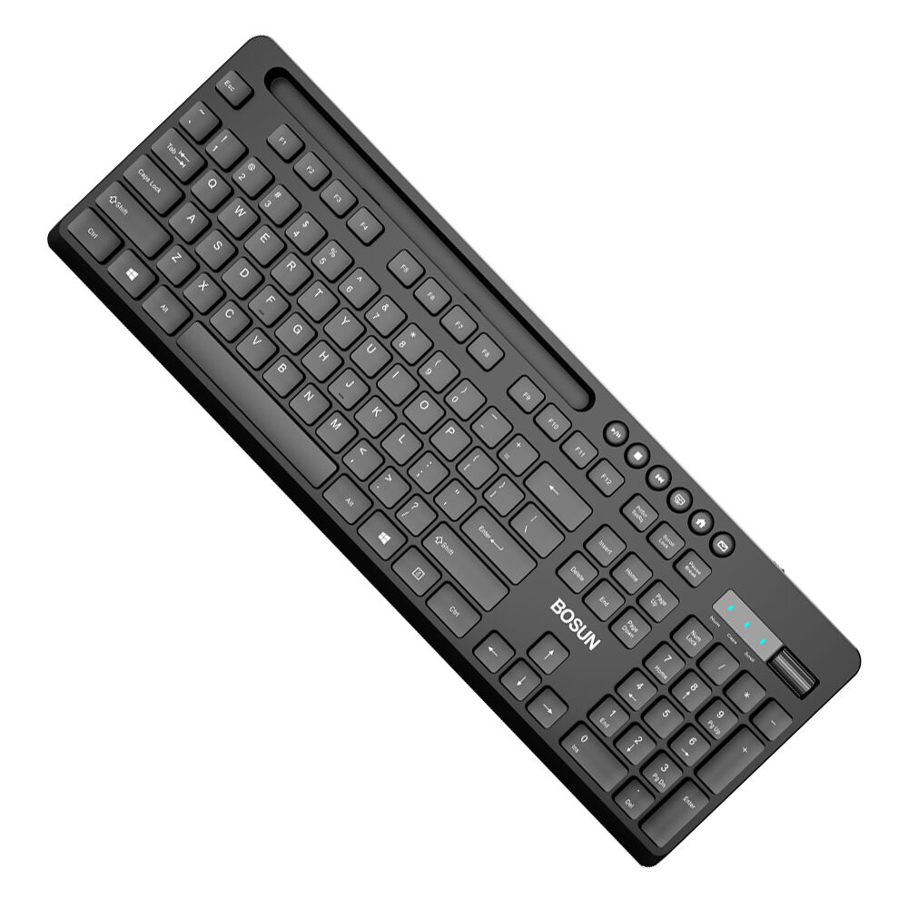 2025 New User-friendly Computer Wired Keyboards New Phone Holder Design ...