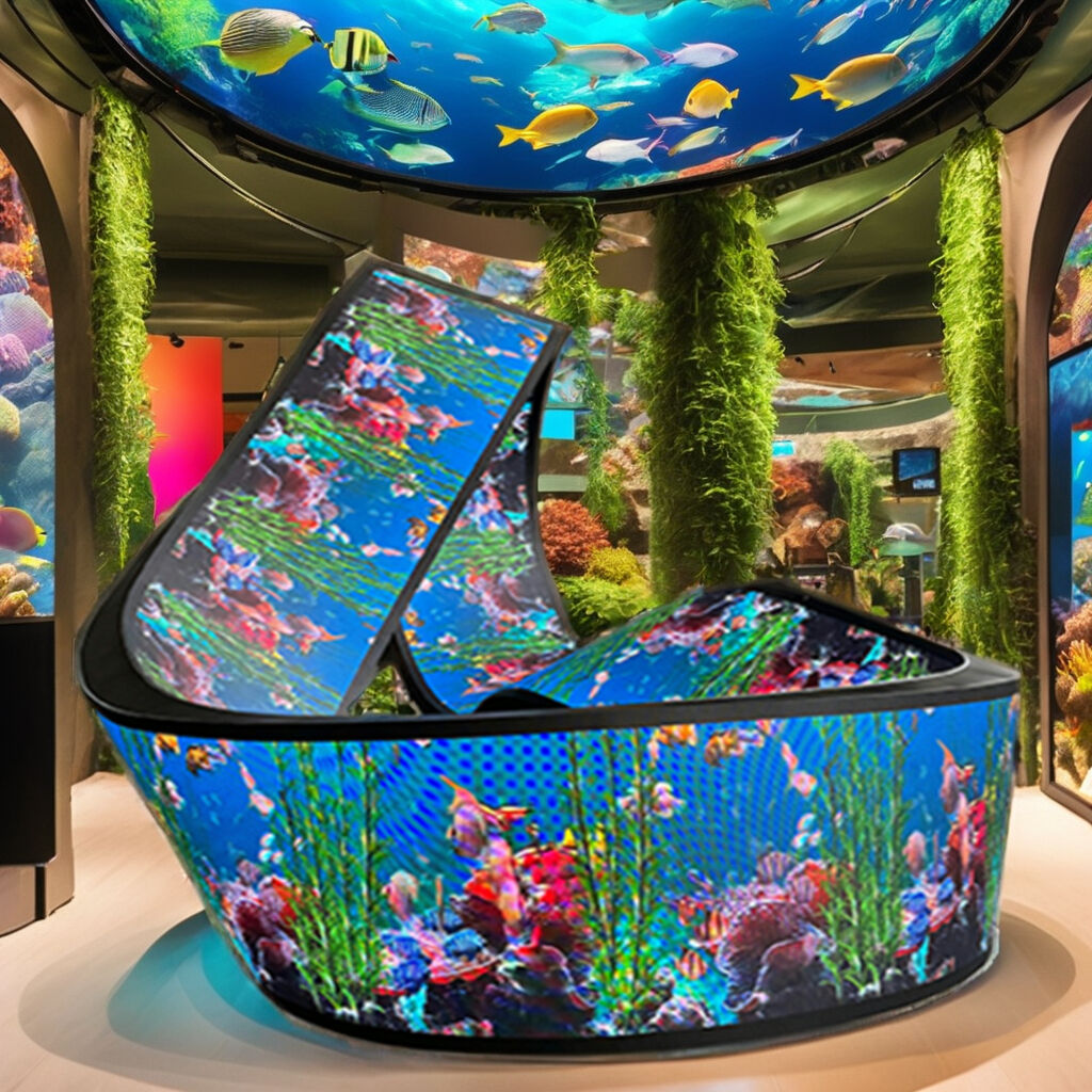 Led Three-layer Cubic Rotating Mechanical Screen Innovative Digital ...