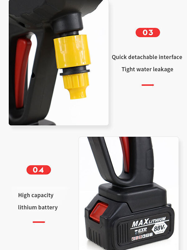 Portable Cordless Pressure Washer – Rechargeable High-power Cleaner For ...